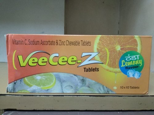 VeeCee-Z Sodium Ascorbate Zinc Chewable Tablet - Prem Medical