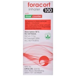 Foracort 100 - Bottle of 120 Metered Doses Inhaler - Prem Medical