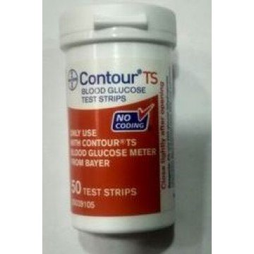 Bayer Contour TS Glucometer Test Strips - 50 Strips (1x50) Without ...