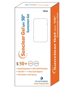 Sunclear Sunscreen Gel SPF 50+ 60ml - Prem Medical