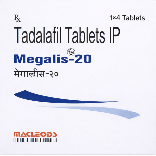 Megalis 20 Tablet 4's - Prem Medical